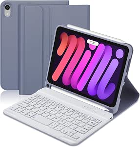 Amazon.com: BORIYUAN iPad mini 6 Keyboard Case 2021, Detachable ...