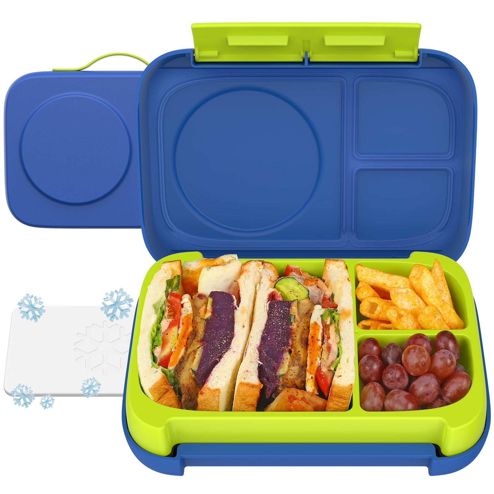 Amazon.com: Caperci Heavy Duty Bento Lunch Box with Ice Pack for Big ...