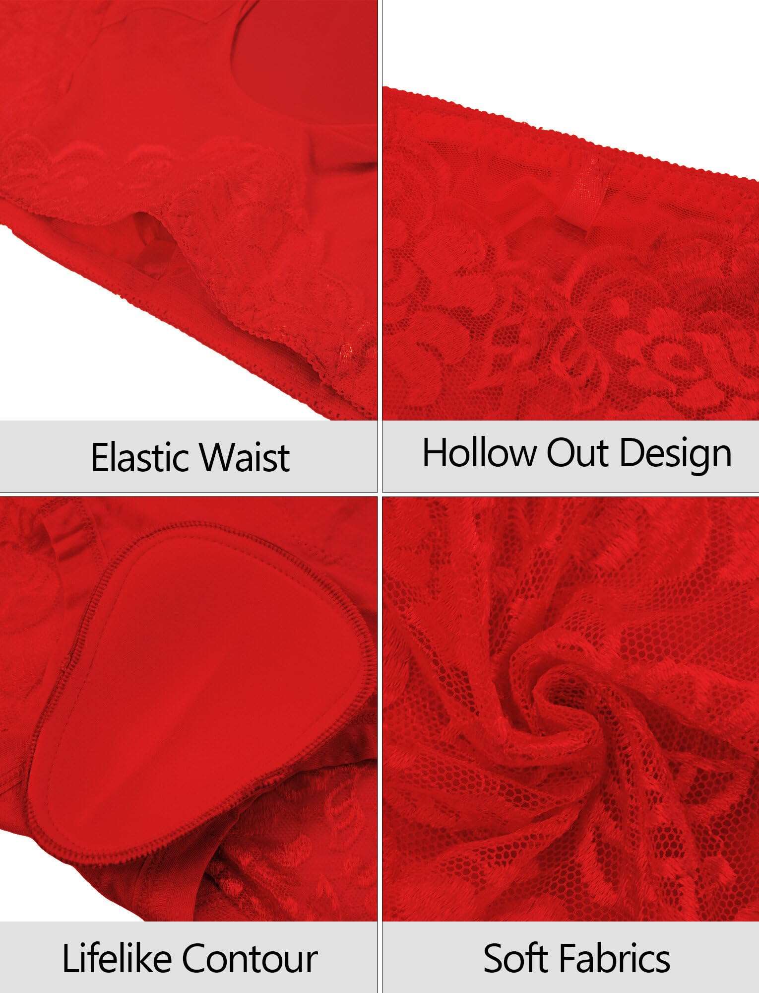 Snapklik.com : Men Hiding Gaff Lace Panties Sissy Briefs Tucking ...