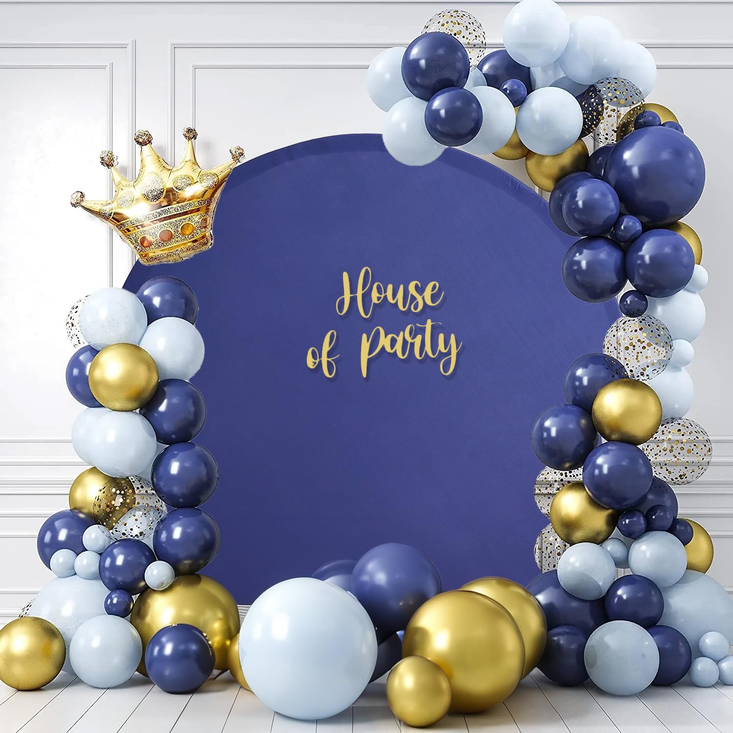 Snapklik.com : 65FT Navy Blue Round Backdrop Covers Circle Backdrop ...