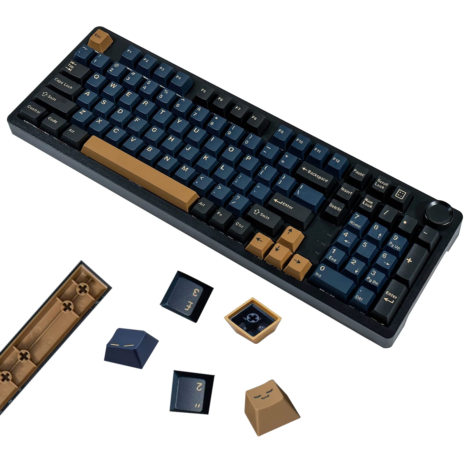 Electronikz - JOLINTAL 173 Keys Blue Samurai Keycaps, Double Shot ...