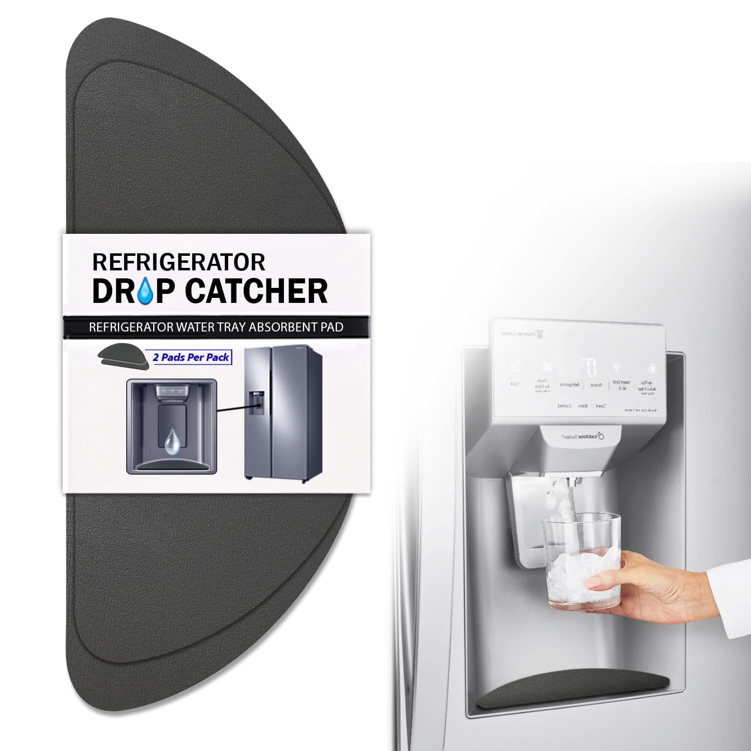 Amazon.com: Refrigerator Drip Catcher for Water Tray, Absorbent Pad for ...