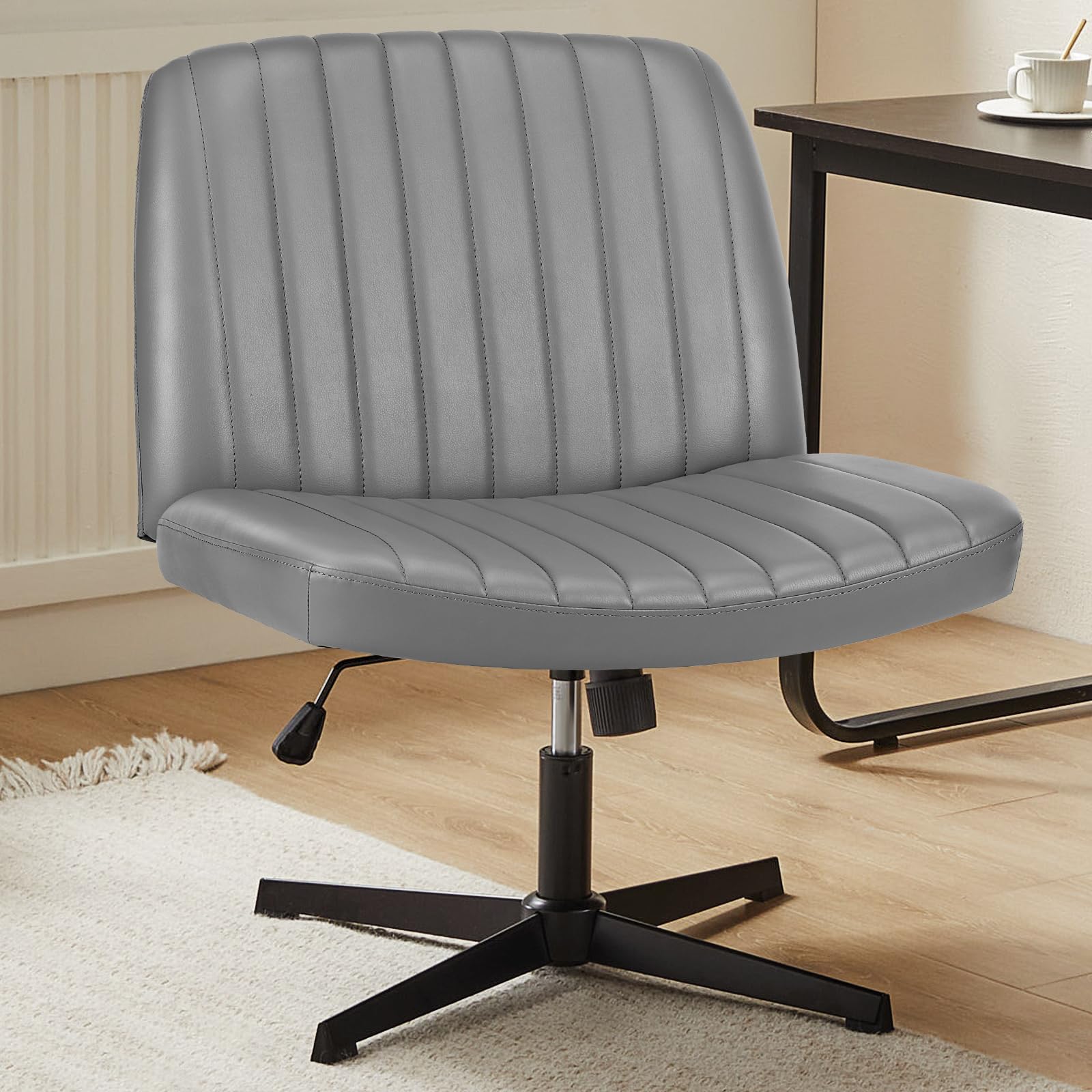 Amazon.com: Sweetcrispy Criss Cross Chair Legged, Armless Office Desk ...