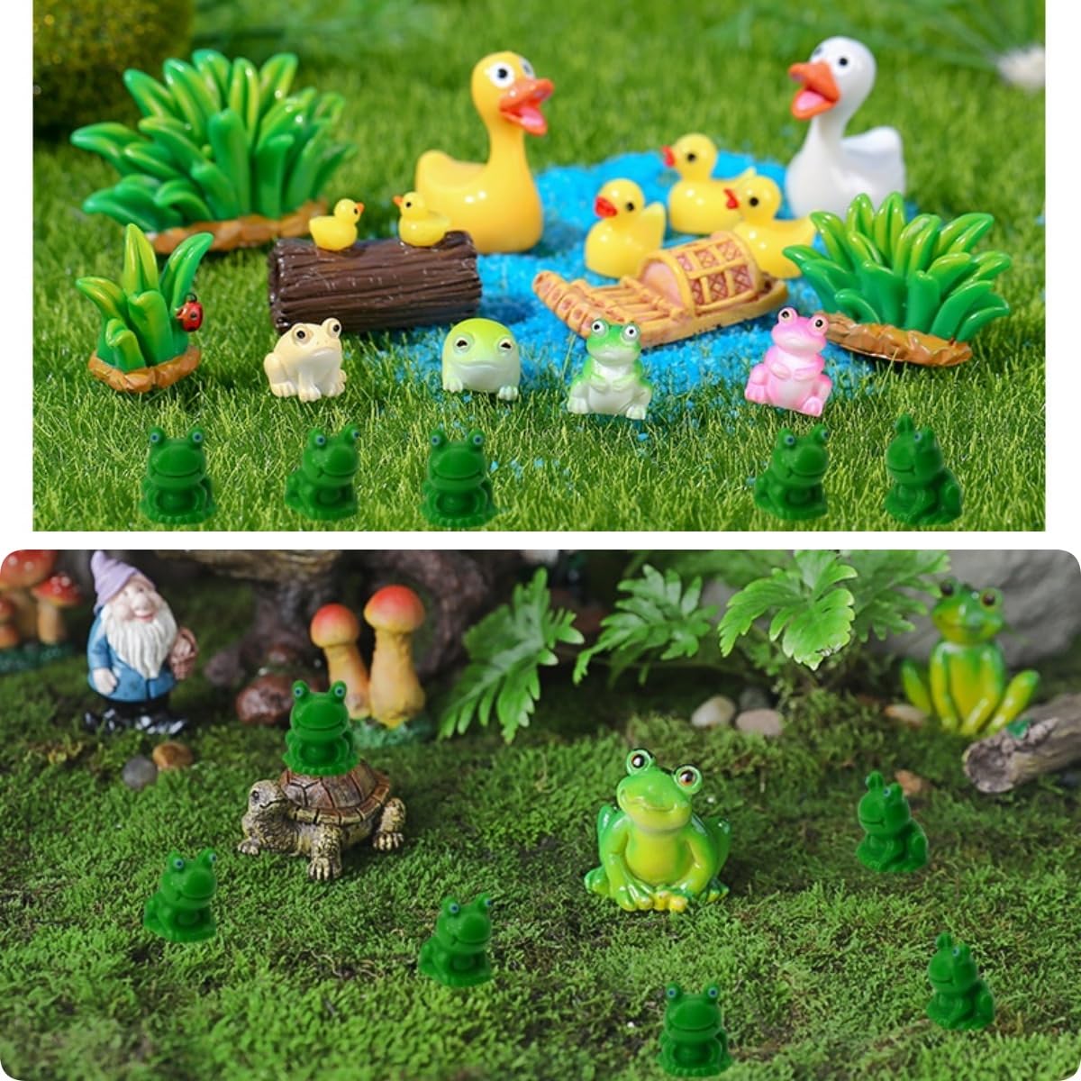 Snapklik.com : DoubleWood Mini Frogs Figurine Set, 100 Pieces, Green ...