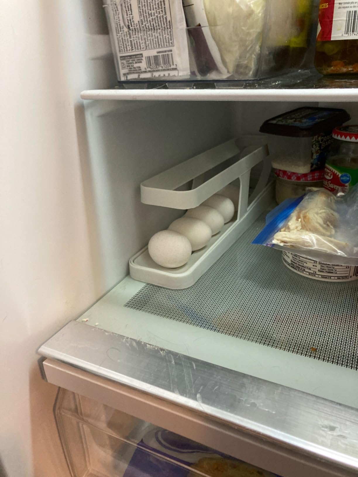 Egg Holder for Refrigerator, Space Saving Egg Dispenser for 14 Eggs, 2 ...