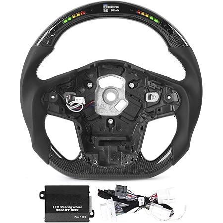 Amazon.com: Car Steering Wheel,Akozon Carbon Fiber Racing Steering ...