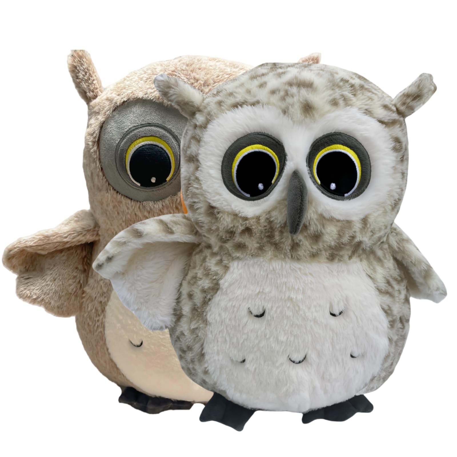 Amazon.com: Ryttir 2 Pack 11.8 Inch Chubby Owl Stuffed Animals Plush ...