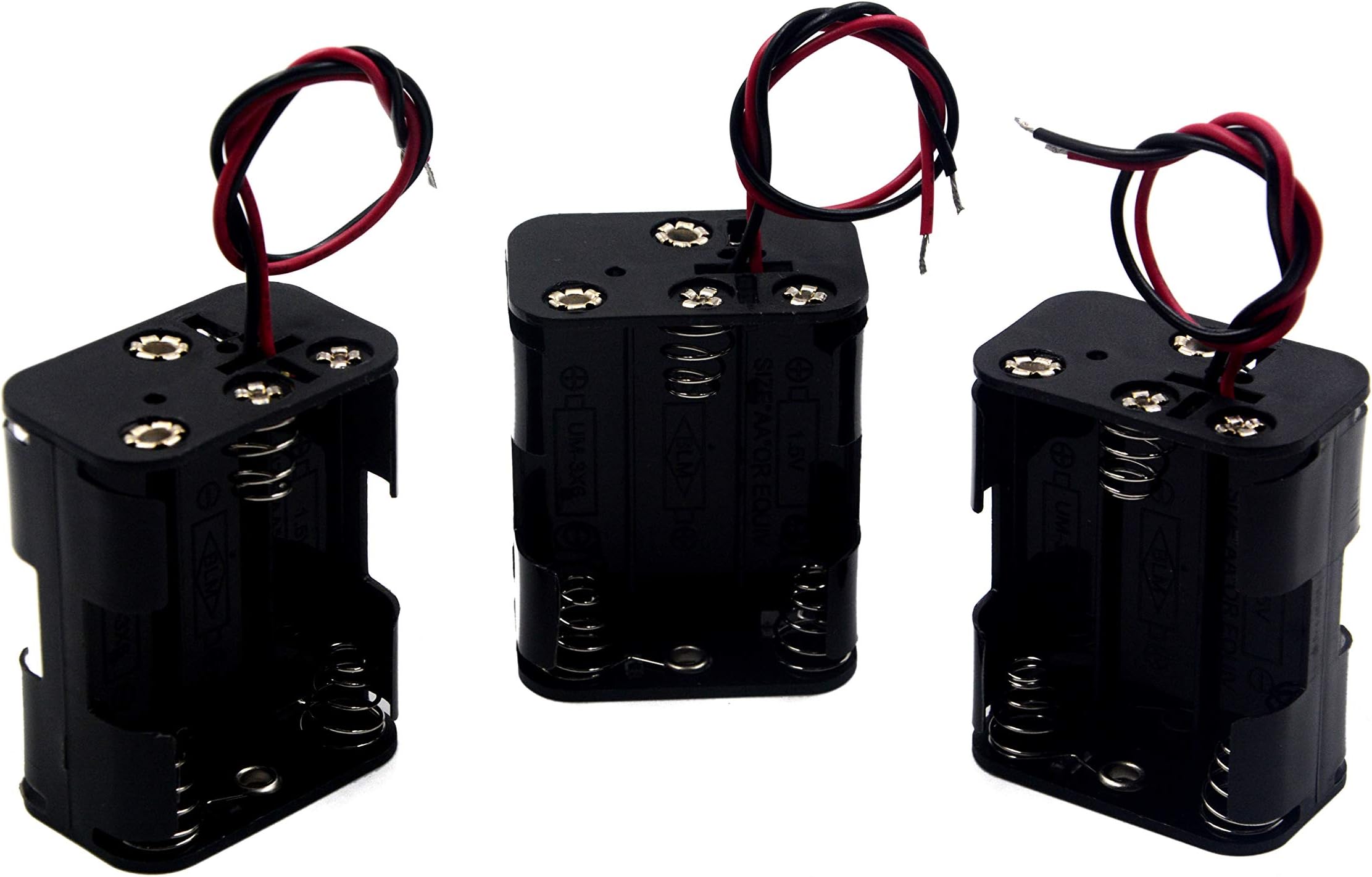 Amazon.com: LampVPath (Pack of 3 6 AA Battery Holder, 9v AA Battery ...