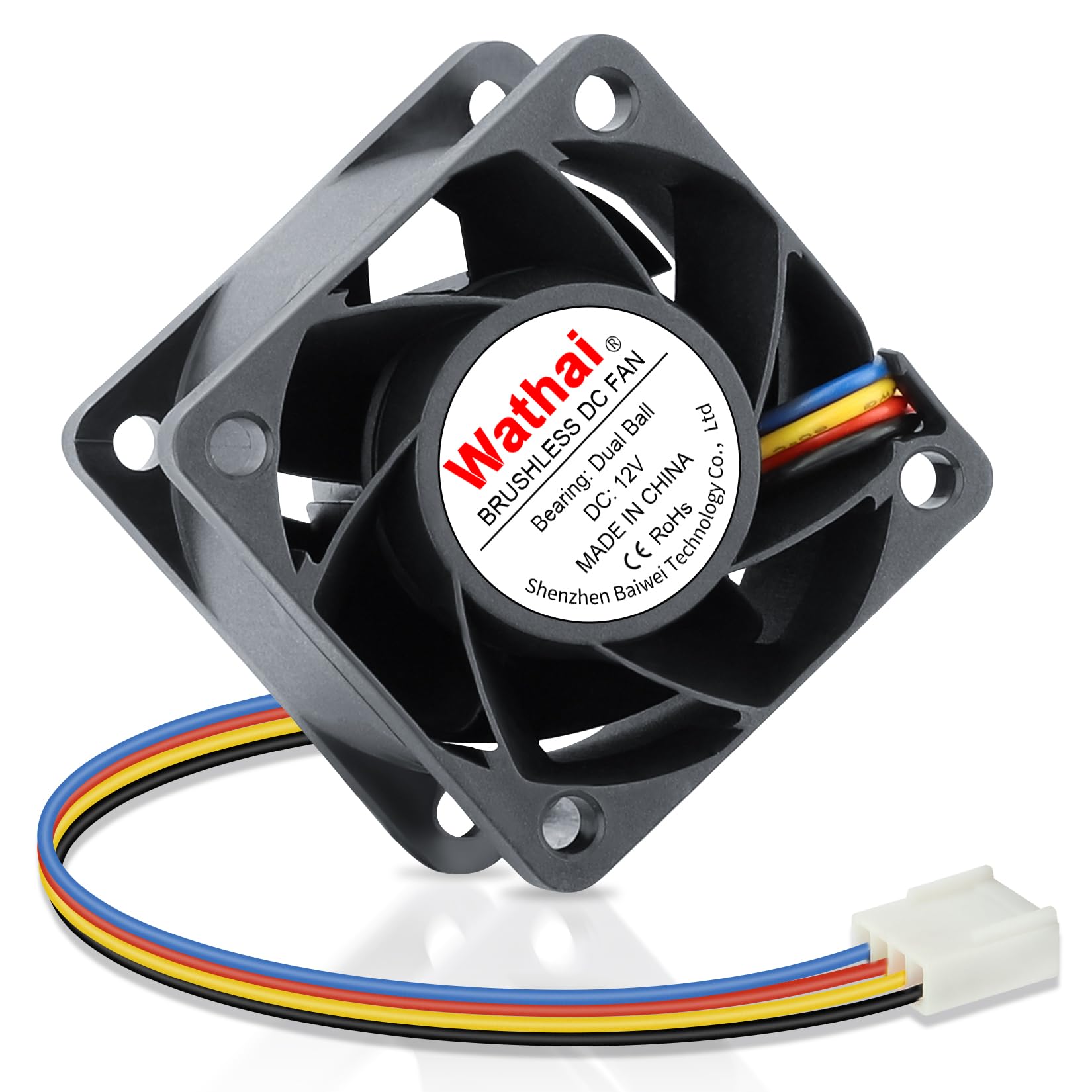 Snapklik.com : Wathai 40mm PWM Server Fan 12V 4 Pin CPU Static Pressure ...