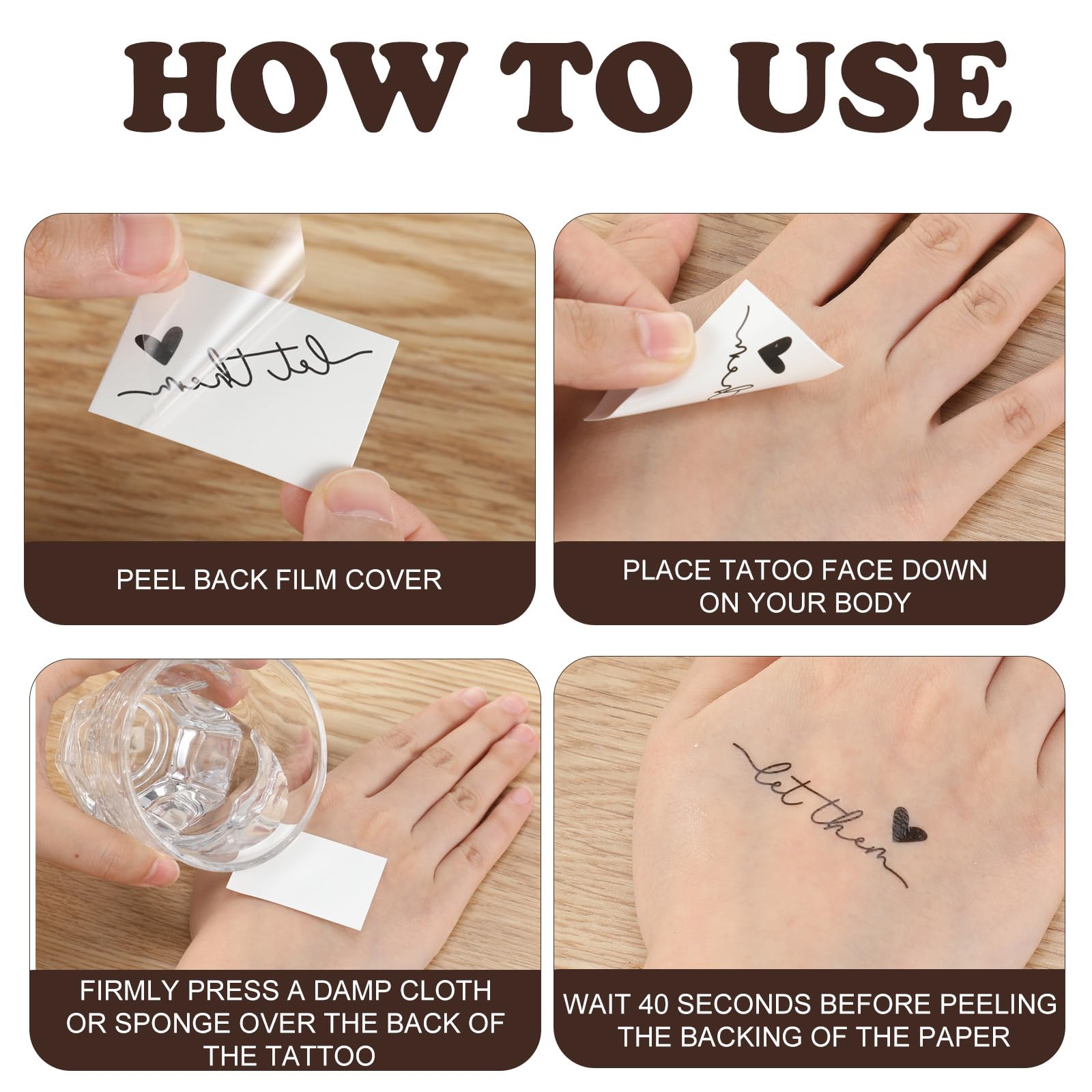 Tattoo Letter Peeling