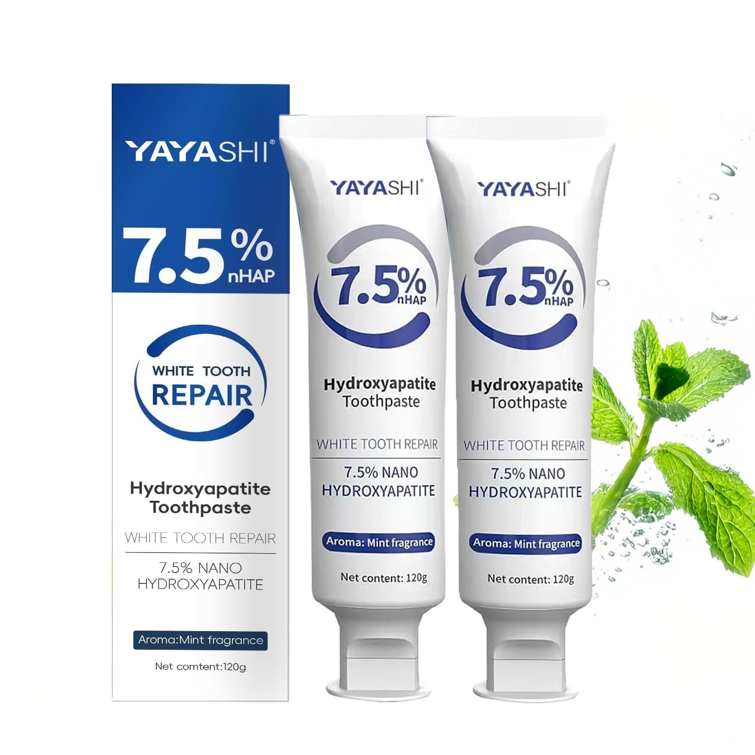 Amazon.com: 2-Pack Hydroxyapatite Toothpastes for Enamel Protection and ...