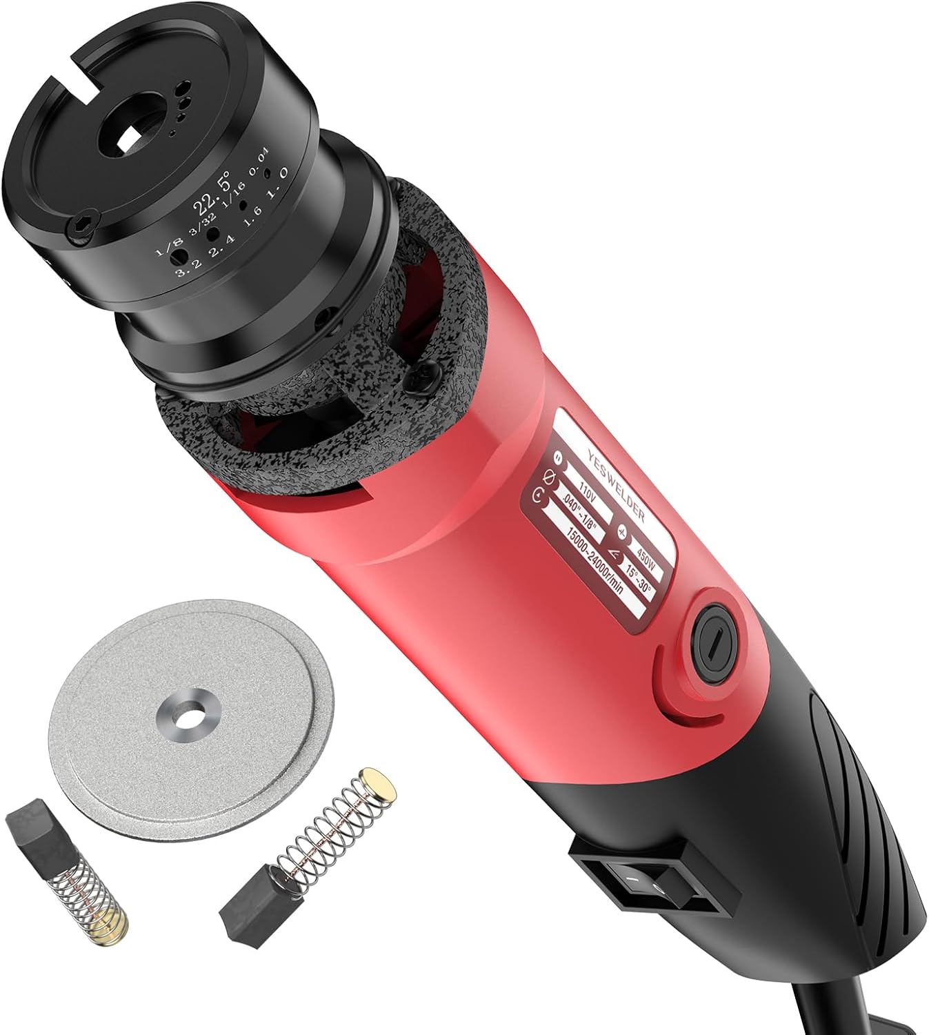 YESWELDER Tungsten Electrode Sharpener Grinder & Diamond Wheel & 2Pcs ...