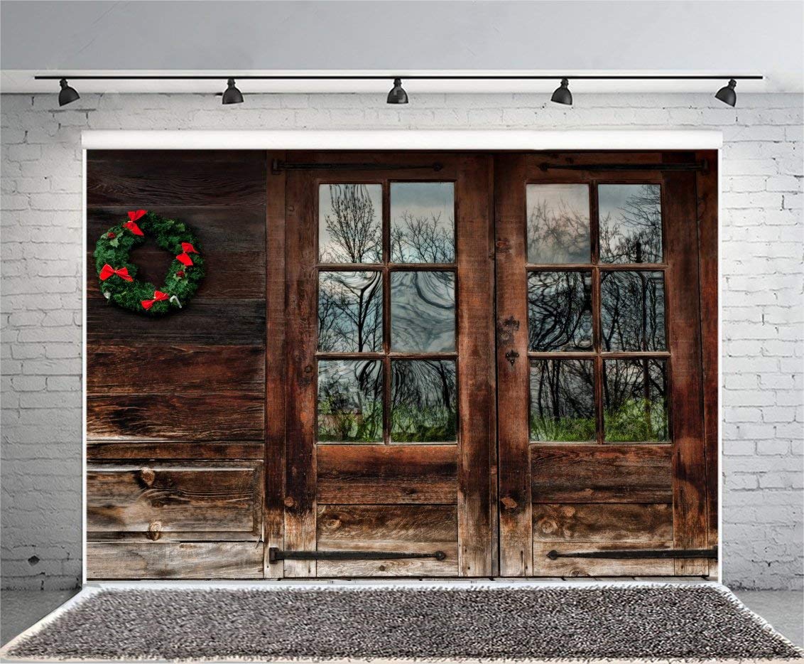 Rustic Wood Door Background