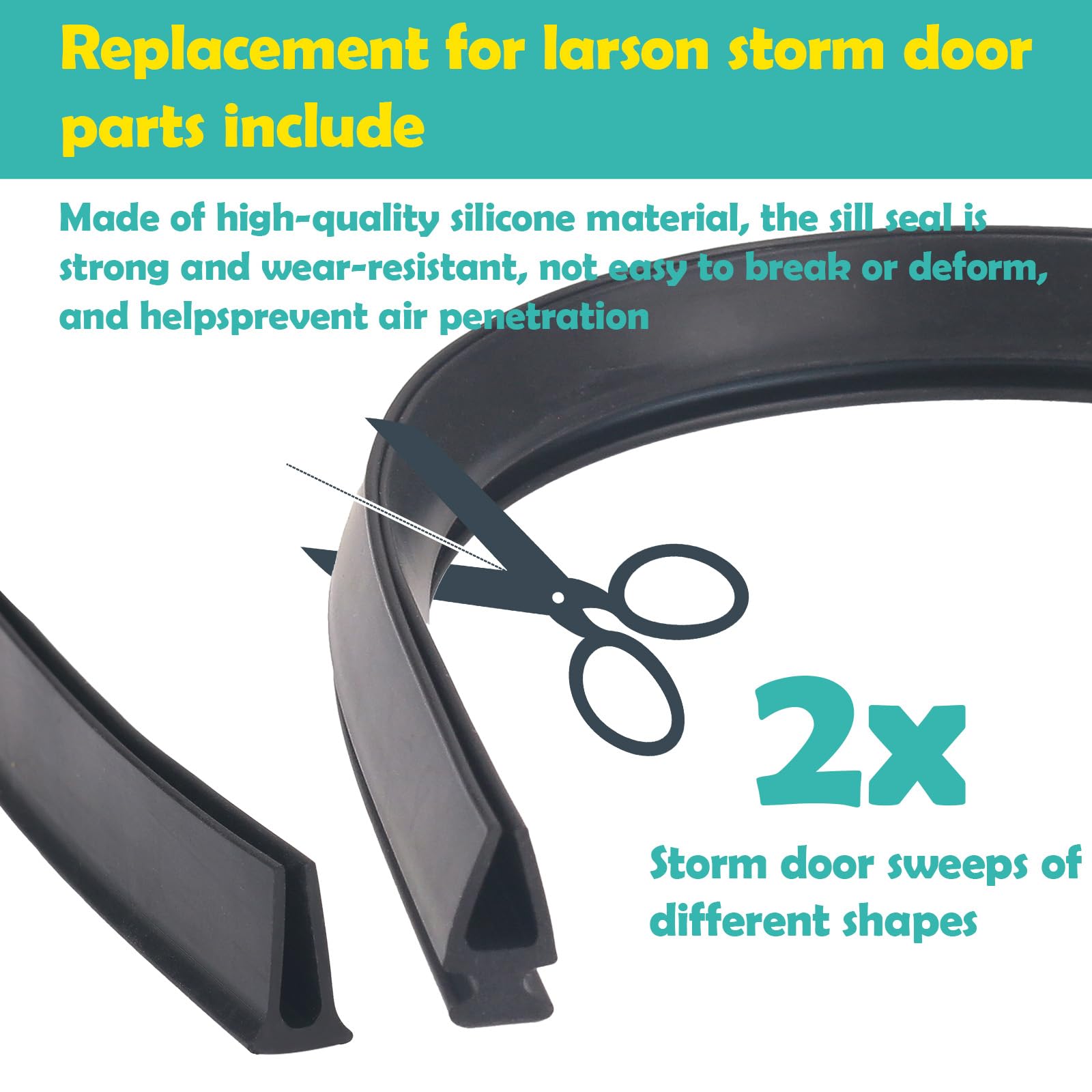 Snapklik.com : Storm Door Sweep For Larson And Pella Storm Door ...