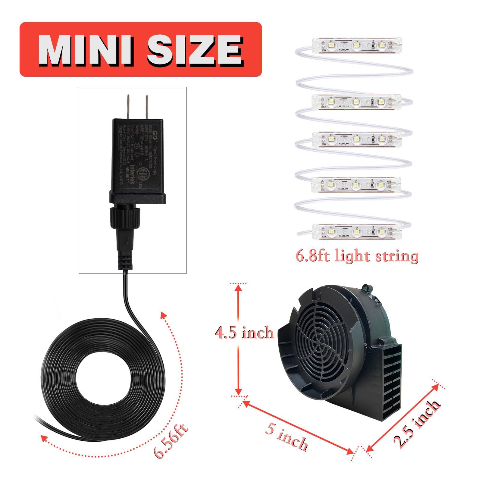 Snapklik.com : Christmas Inflatable Fan Replacement 1A, 15A Adapter For ...