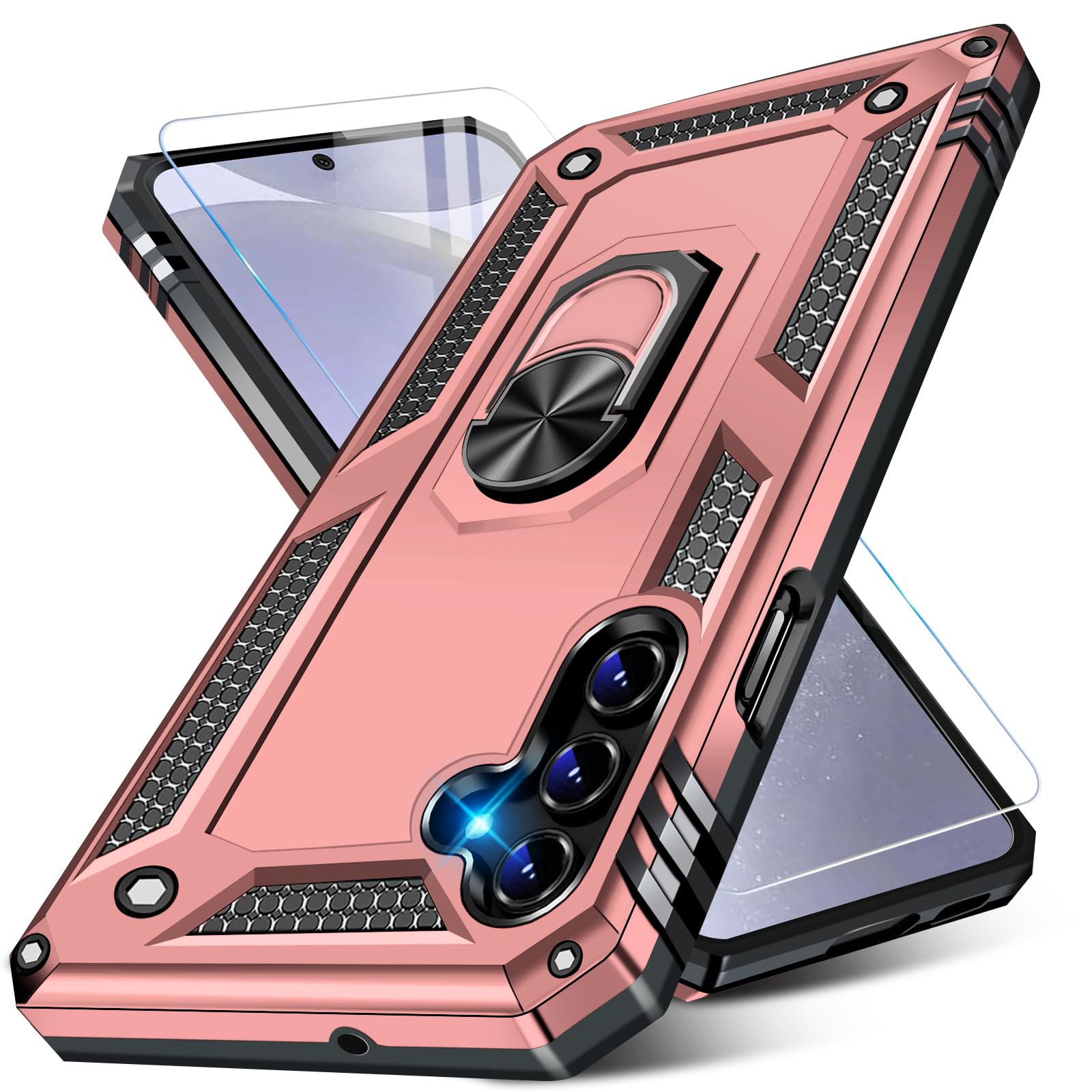 Amazon.com: for Samsung Galaxy S24 Case with Screen Protector, Military ...