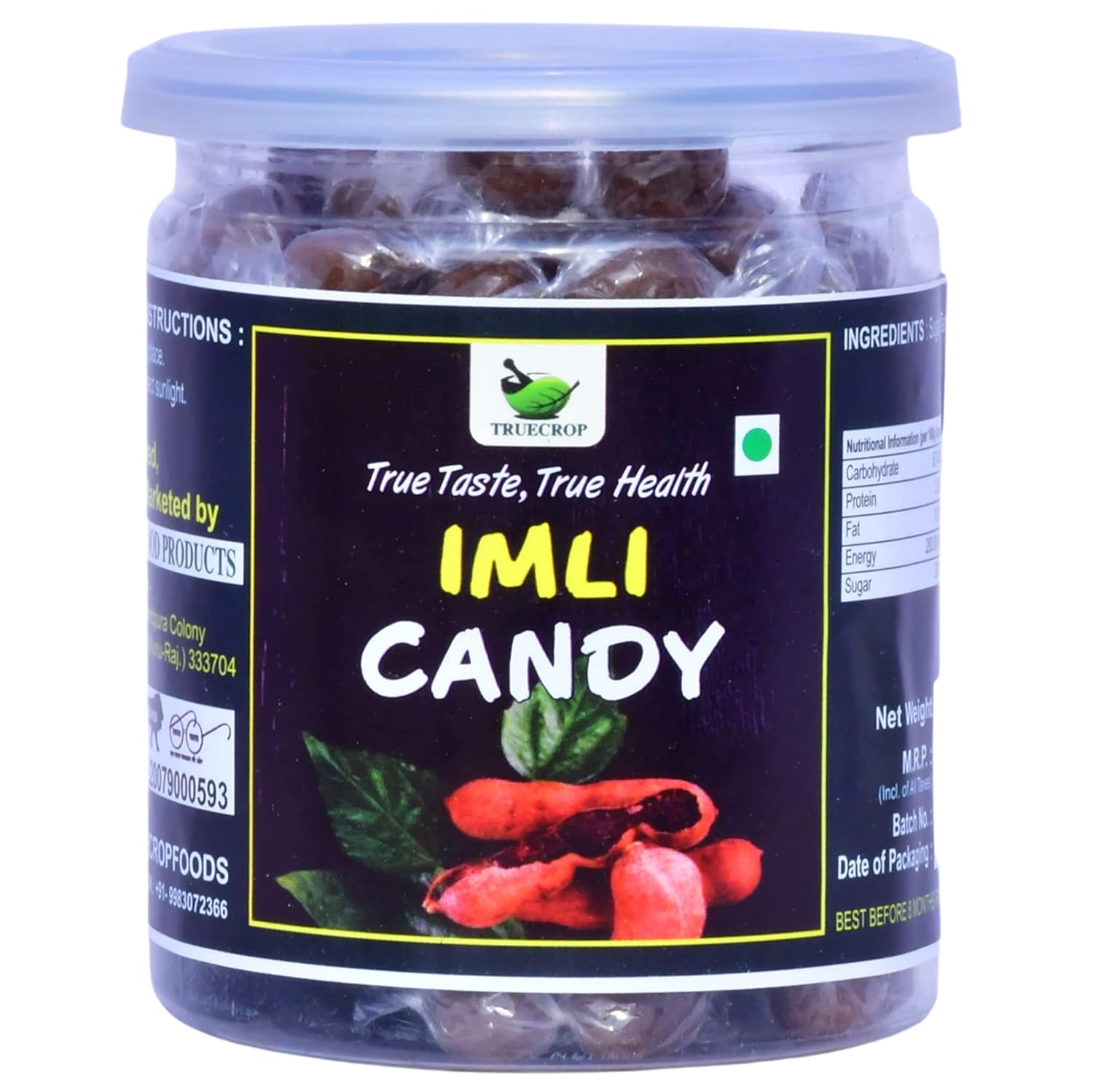 Truzana (Truecrop) Imli Candy Khatti Mithi Imli Chulbuli Imli Tamarind ...