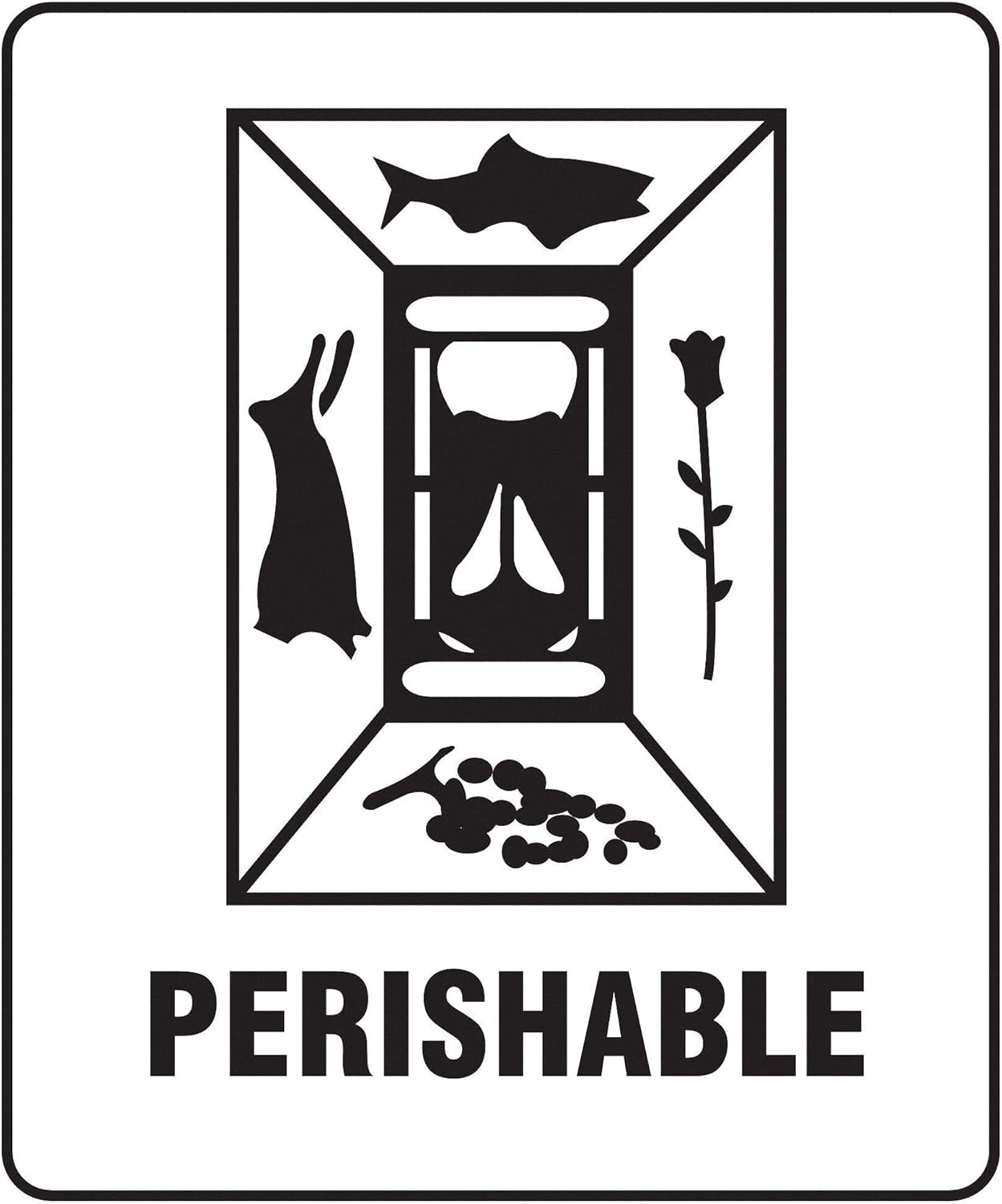 Amazon.com: Shipping Labels, Perishable, 3" x 4", PK 100 pack of 5 ...