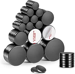 Amazon.com: Magnets with Adhesive Backing,100 Pack,6 Sizes Craft ...