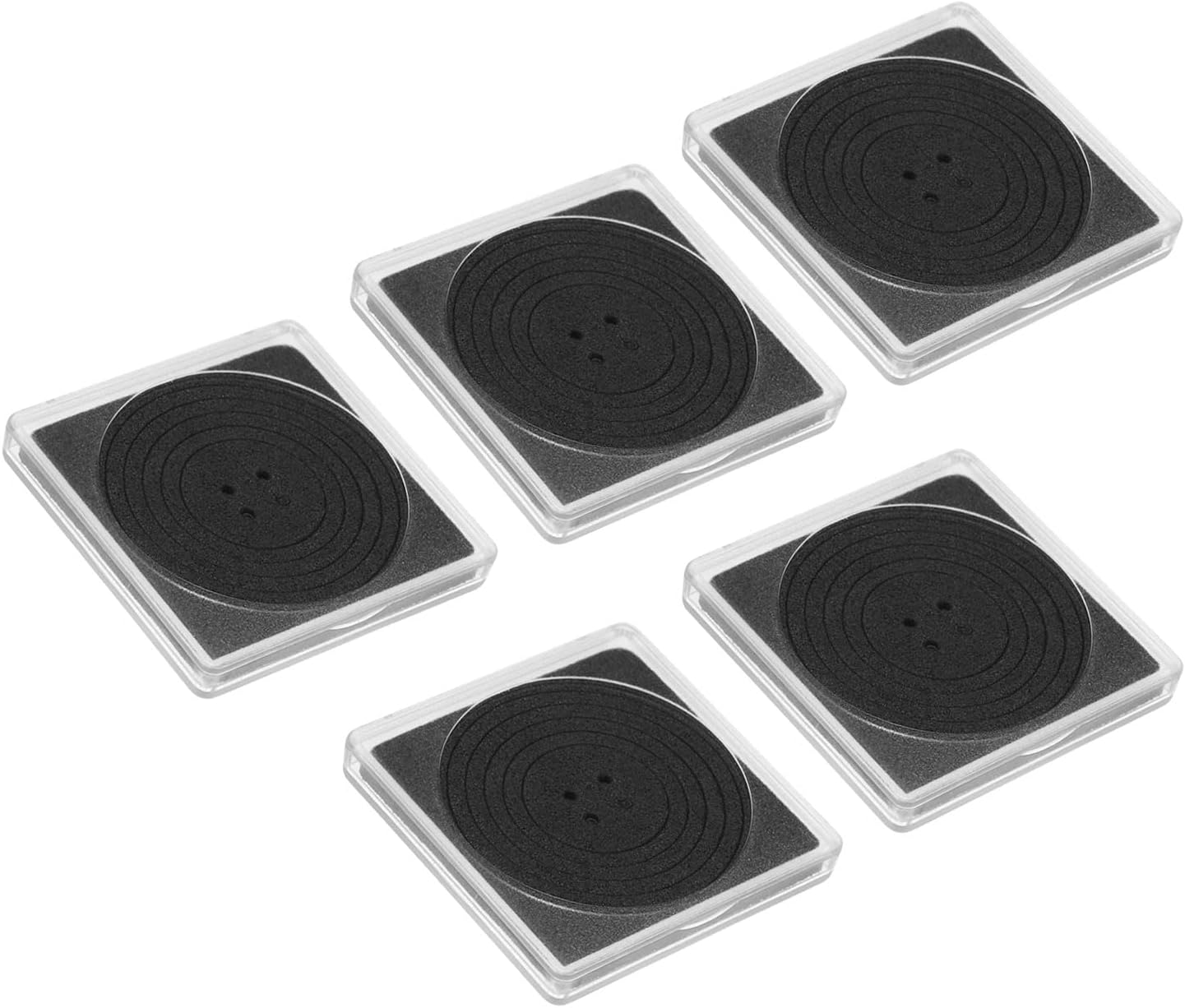 PATIKIL Coin Snap Holder, 5 Pack Coin Collection Case Square with Foam ...