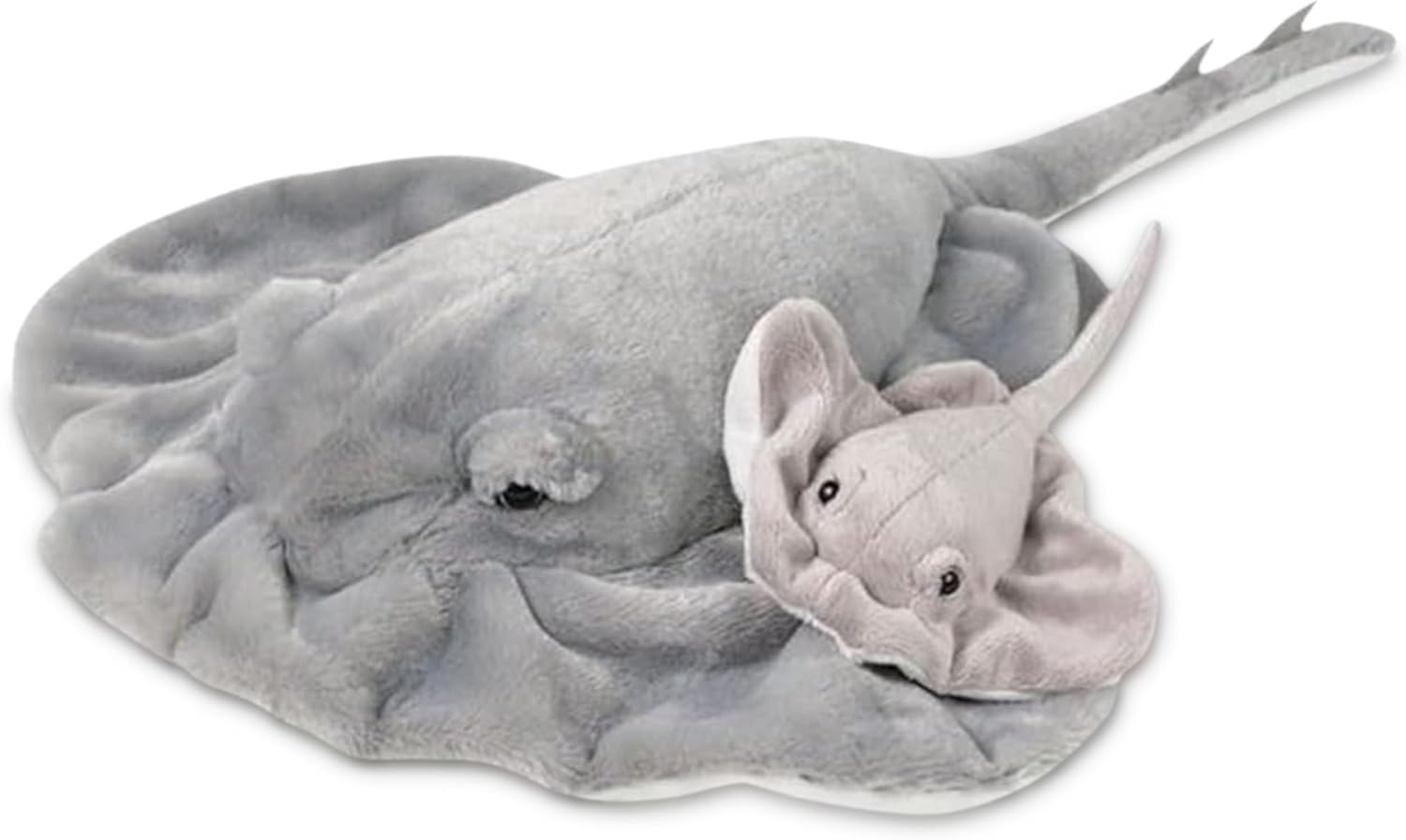 Amazon.com: Mom and Baby Stuffed Animal Stingray, 22" and 10", Sea Life ...