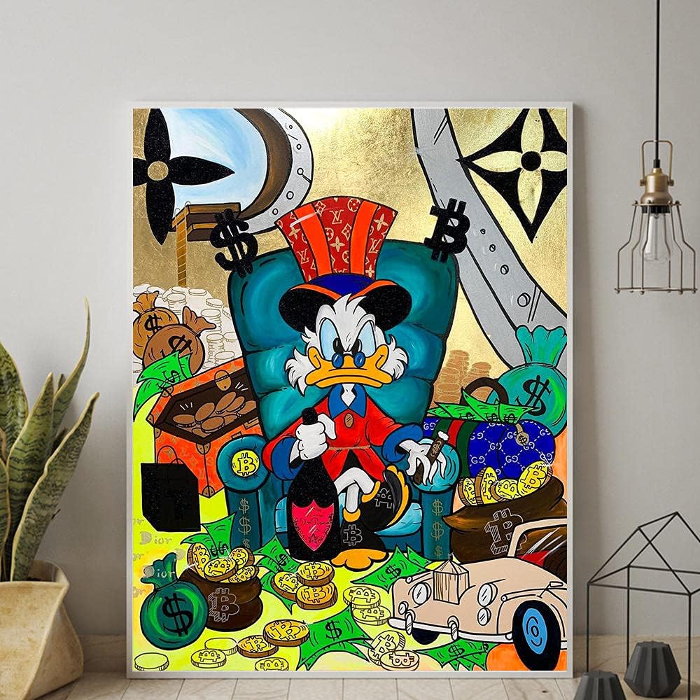 Graffiti Art Alec Monopoly Pinturas en lienzo Scrooge Mcduck Carteles e ...