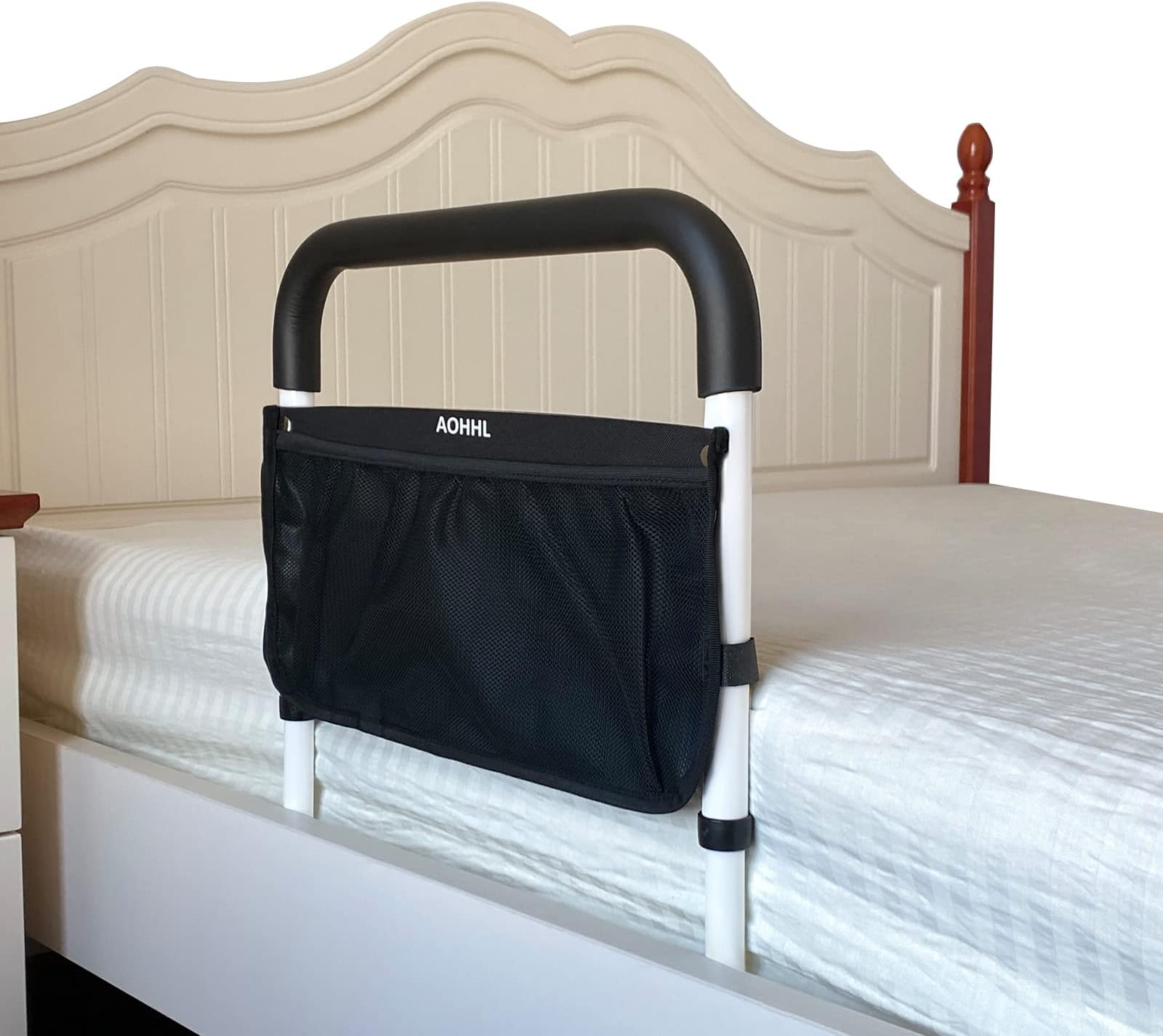 Amazon.com: Bed Rails for Elderly Adults with Storage Pocket, Dual ...