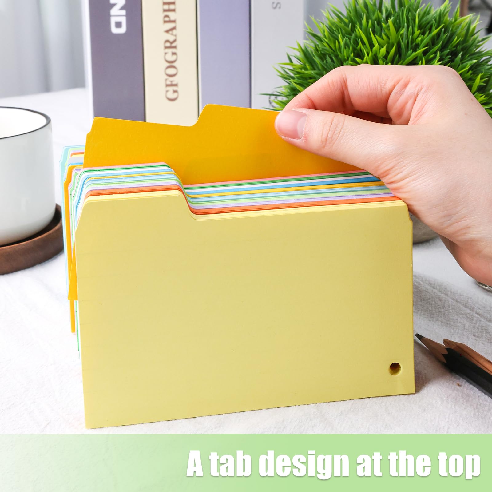 Snapklik.com : HEYPLACE 560PCS Tabbed Index Cards, Ruled And Unruled Cards