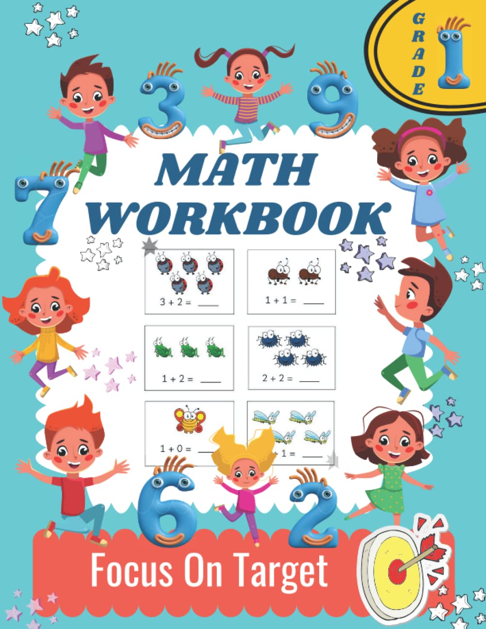 Buy Math WorkBook Focus On Target: 1st Grade Math WorkBook | Simple ...