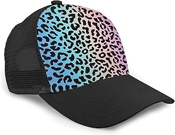 Rainbow Leopard Print Baseball Cap Women Cowboy Hat Baseball Hat Men ...