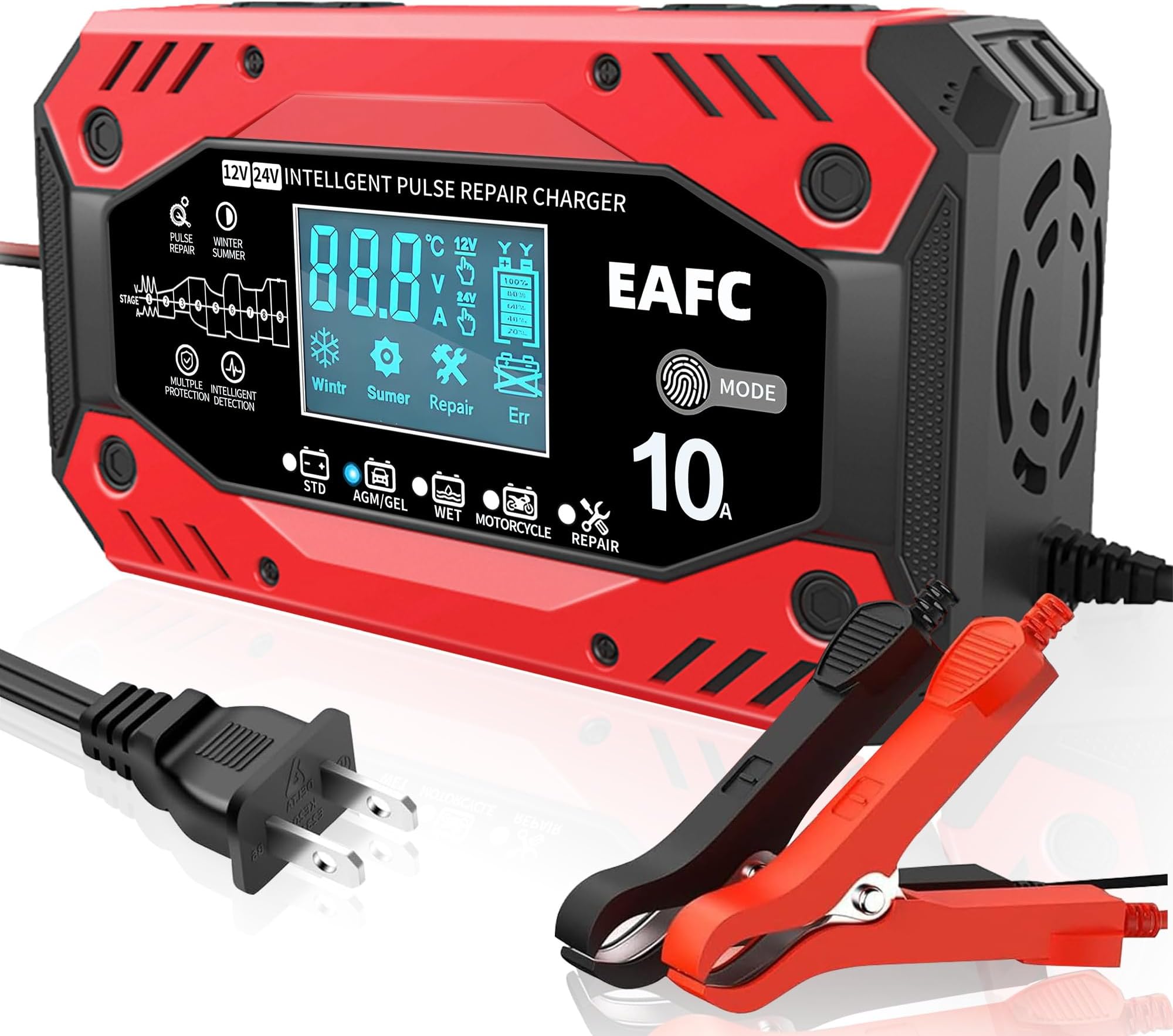 Amazon.com: Haibro Car Battery Charger,12V 6Amp Trickle Charger and ...