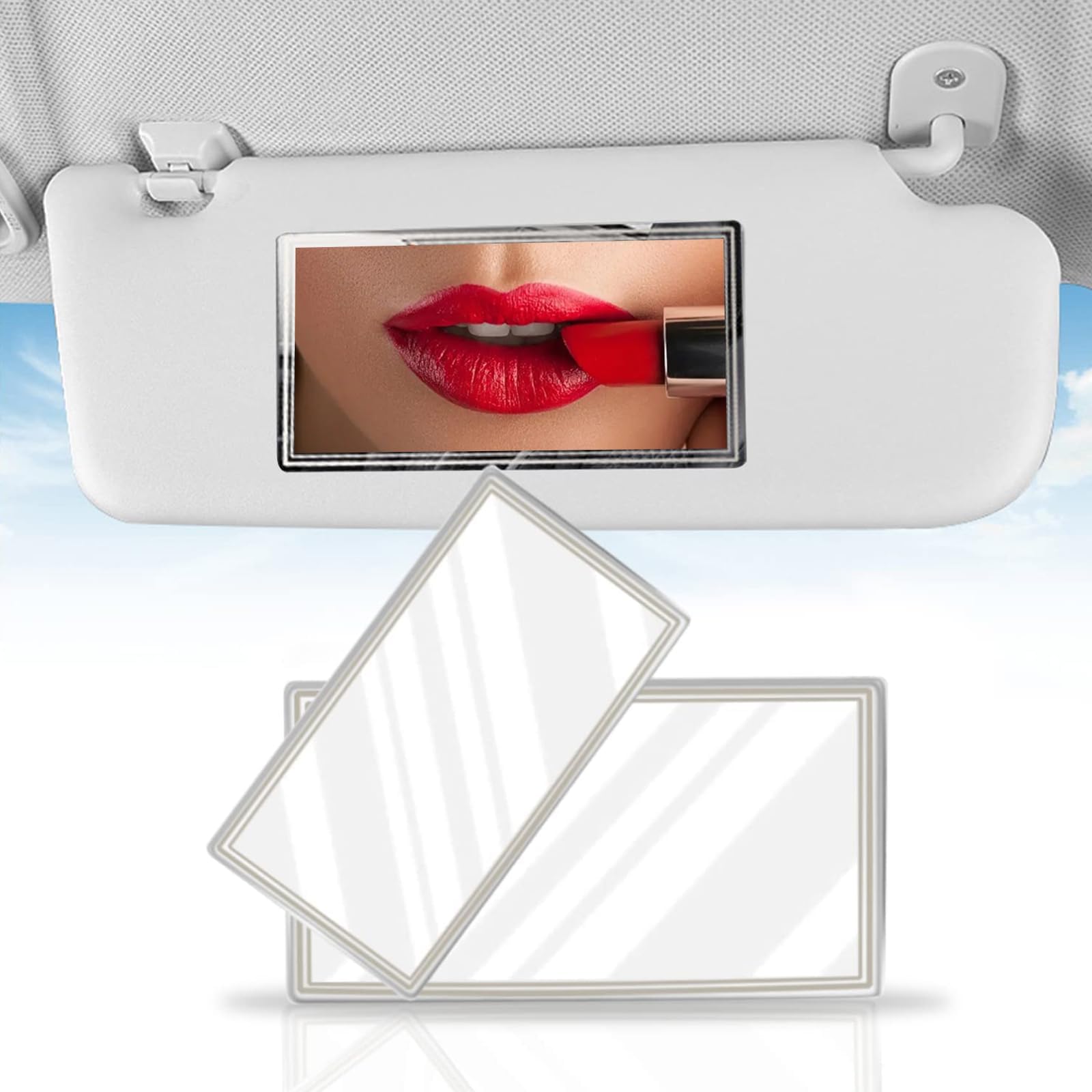 Amazon.com: gunhunt Pack-2 Car Visor Mirrors Makeup Mirror for Car ...