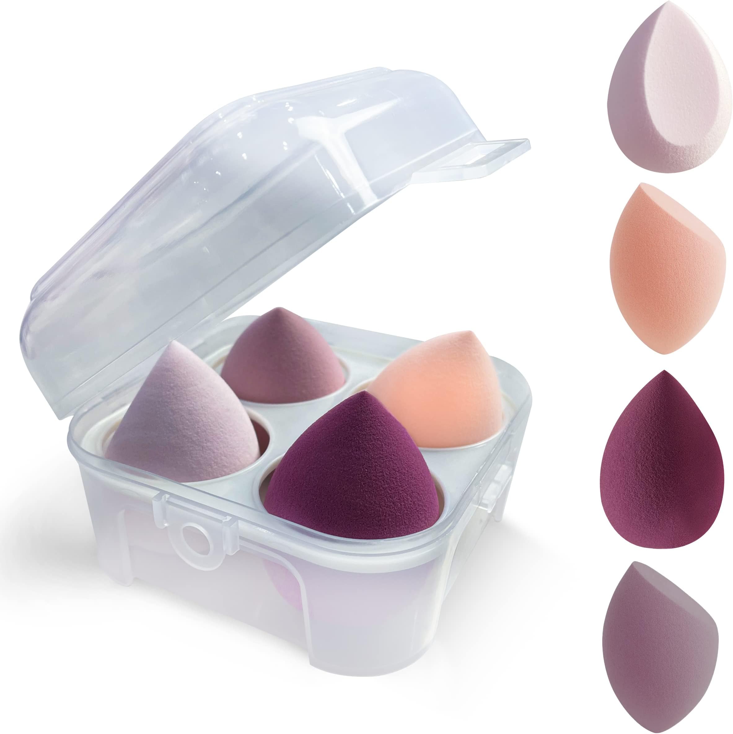 Amazon.com : Sinen 4 Pcs Dry and Wet Use Makeup Sponge Set Blender ...