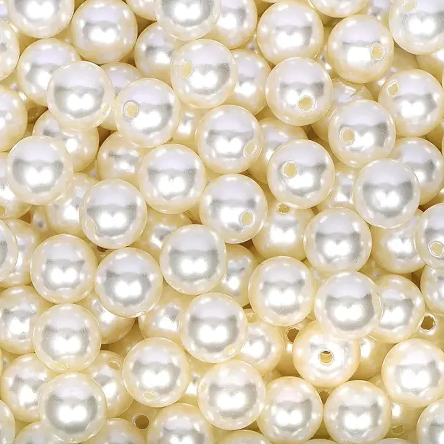 Amazon.com: MKLKSDH 500PCs 10MM Pearls Beads with Hole for Jewelry ...