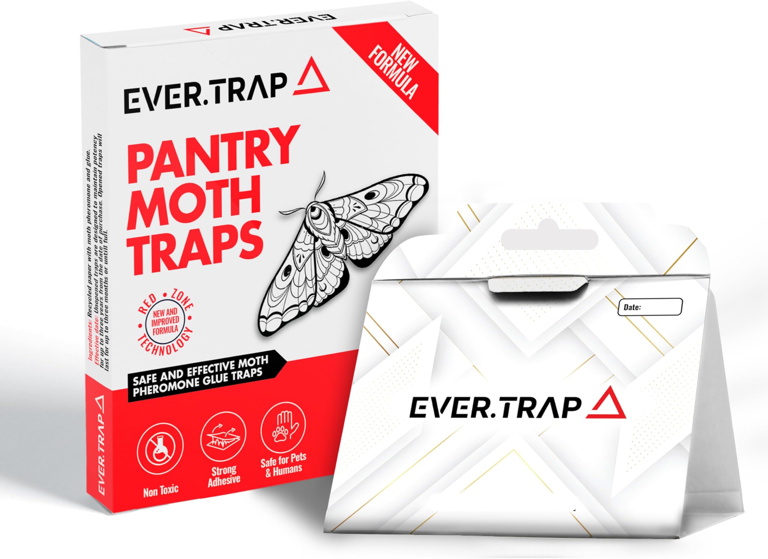 Evertrap™ Pantry Moth Traps – Sticky Glue Trap for Indian Meal Moths in ...