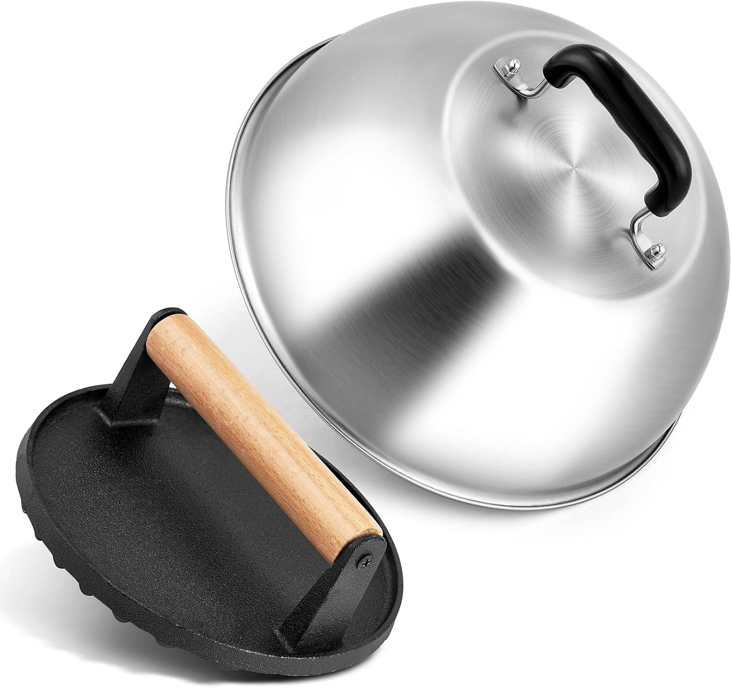 Amazon.com : Cheese Melting Dome & Burger Press Kit, Joyfair 12 ...