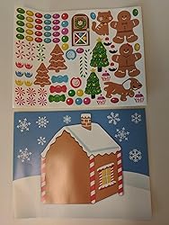 Amazon.com: 32PCS Make-a-Gingerbread House Stickers for Kids ...