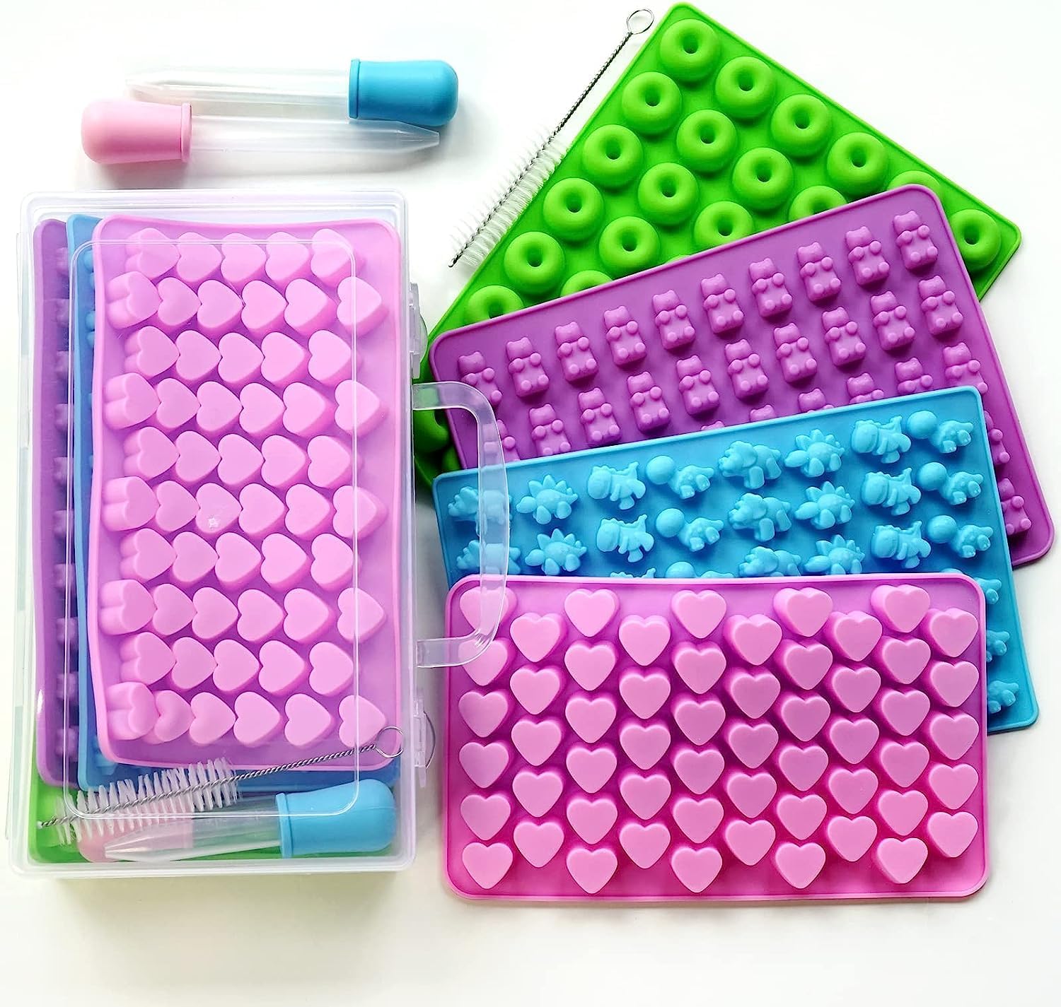 Amazon.com: Minchsrin Mini Non Stick Candy Chocolate Soap Molds ...