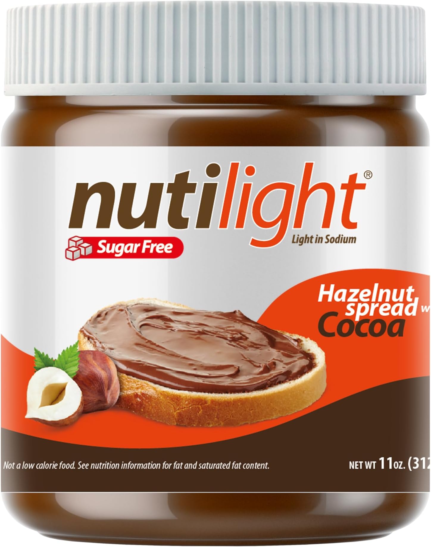 Amazon.com : Nutilight No Sugar Added Hazelnut Spread with Cocoa and ...