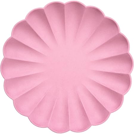 Amazon.com: Meri Meri Small Compostable Bamboo Plates In Candy Pink ...