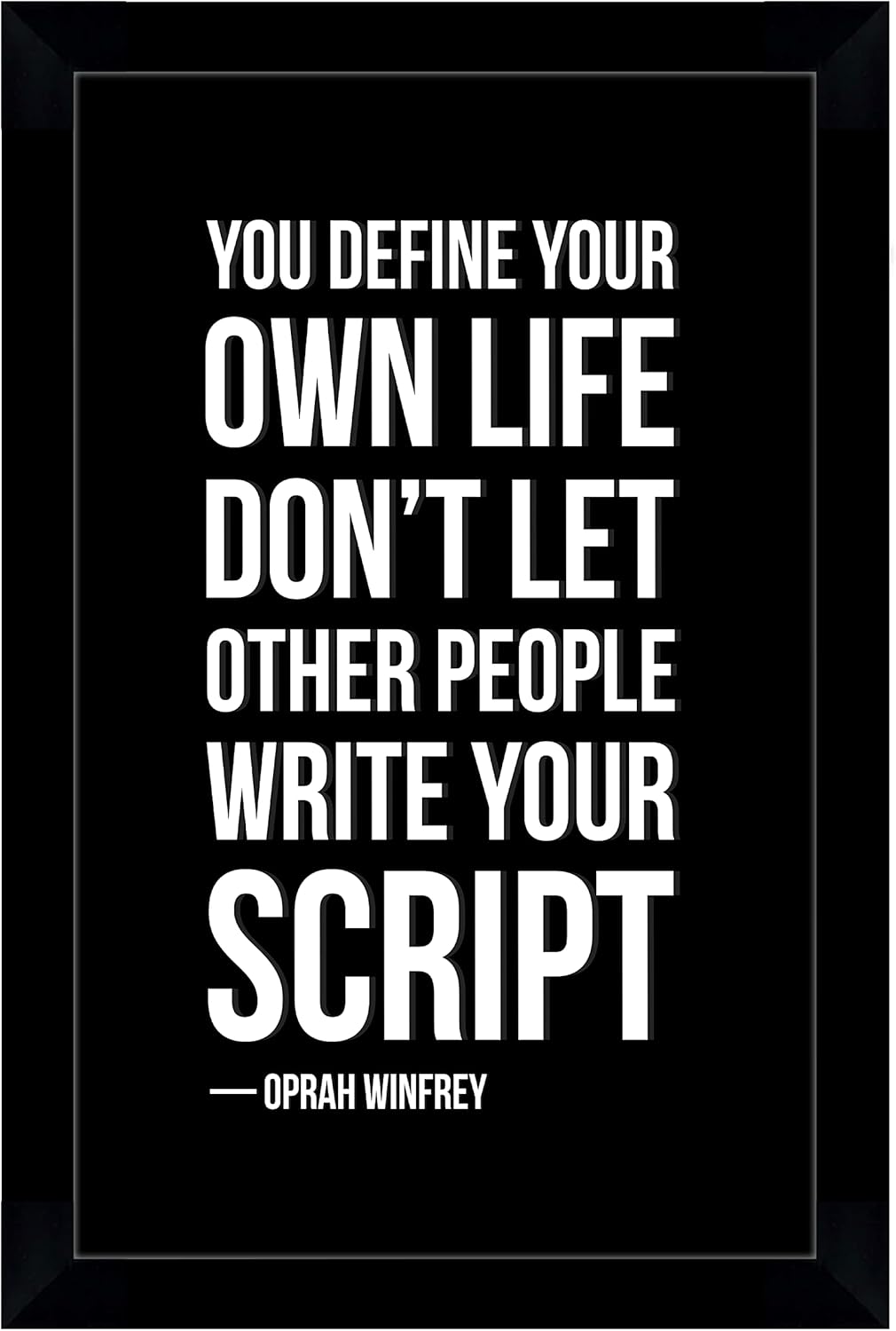 Inkdotpot Motivational Wall Art, You Define Your Own Life Don't Let ...