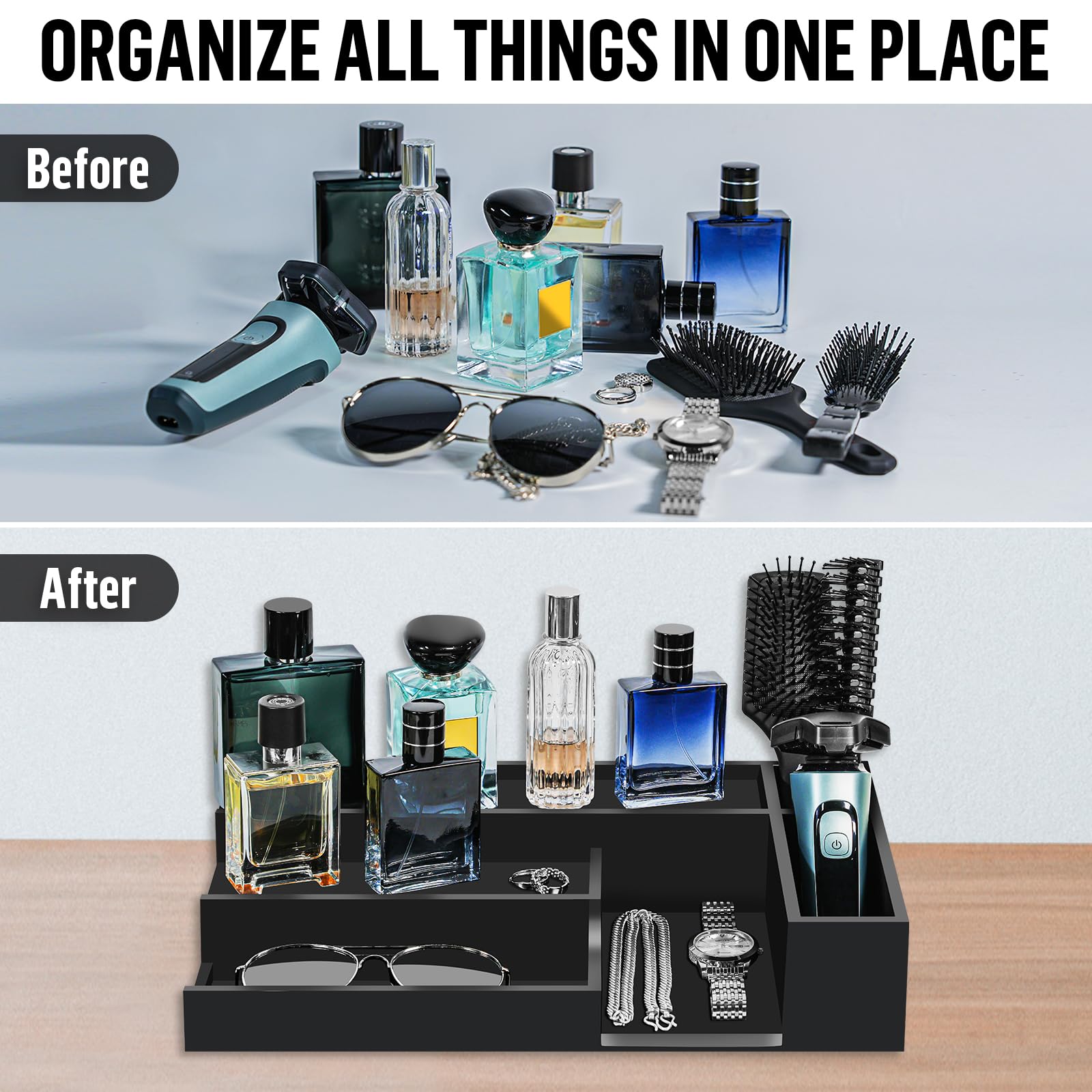 MOCAS Cologne Organizer for Men 3 Tier Cologne Stand Cologne Holder ...