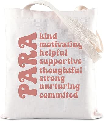 Amazon.com: TGBJE Para Tote Bag Para Appreciation Gift Paraprofessional ...