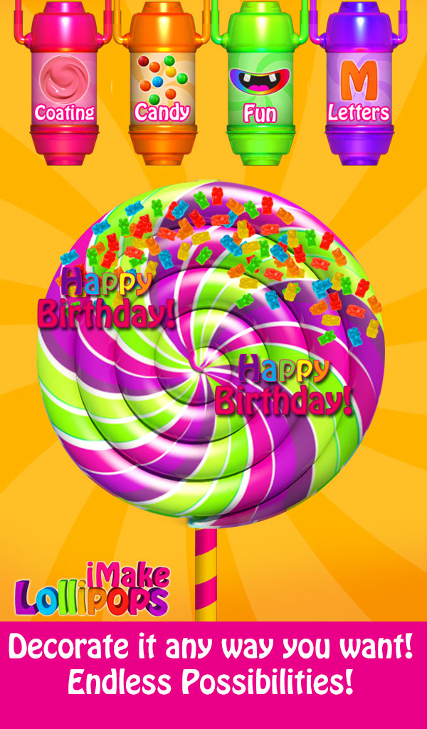iMake Lollipops - Free Lollipop Maker by Cubic Frog Apps! More ...