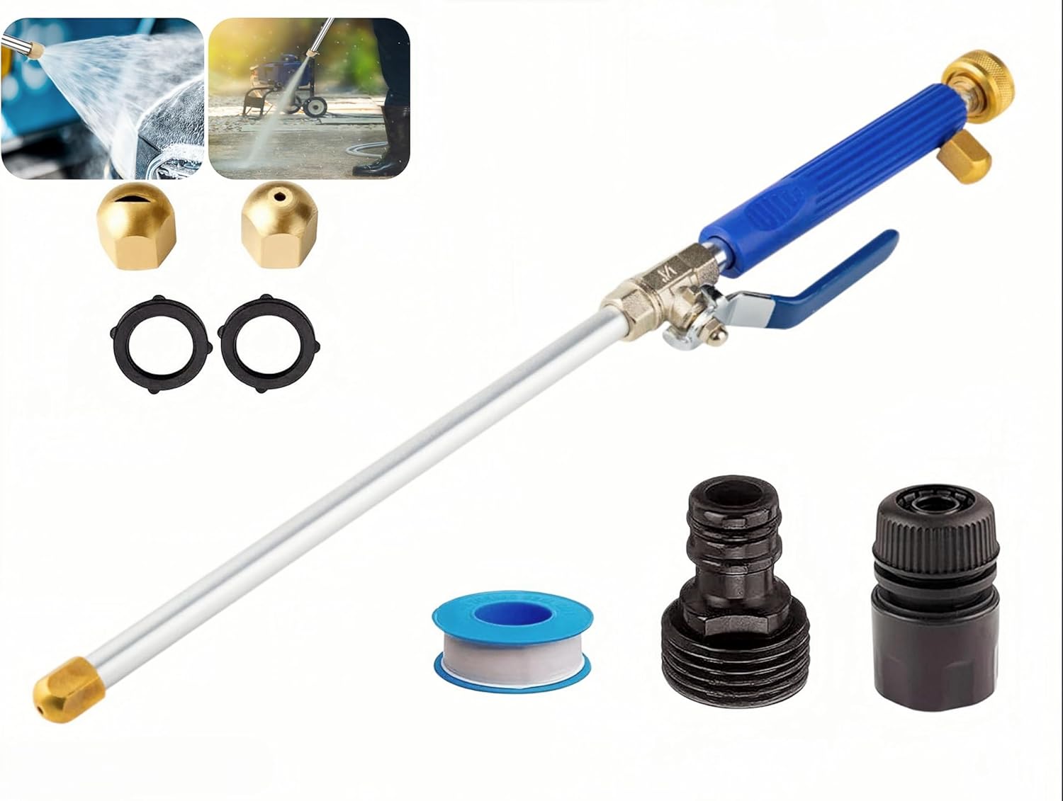 Amazon.com: 2023 High Pressure Power Washer Hydro Jet Nozzle - Jet ...
