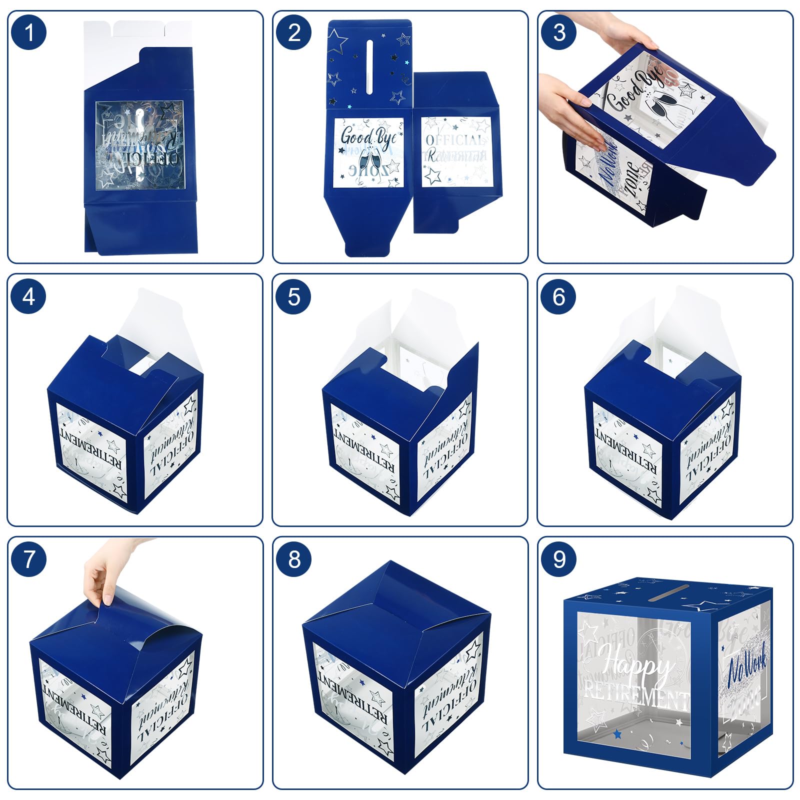 Snapklik.com : Funrous 51 Pcs Retirement Card Box Happy Retirement ...