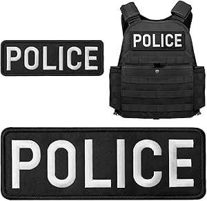 Amazon.com: WILDREEDS 2 Pieces Hook and Loop Police Patches, Tactical ...