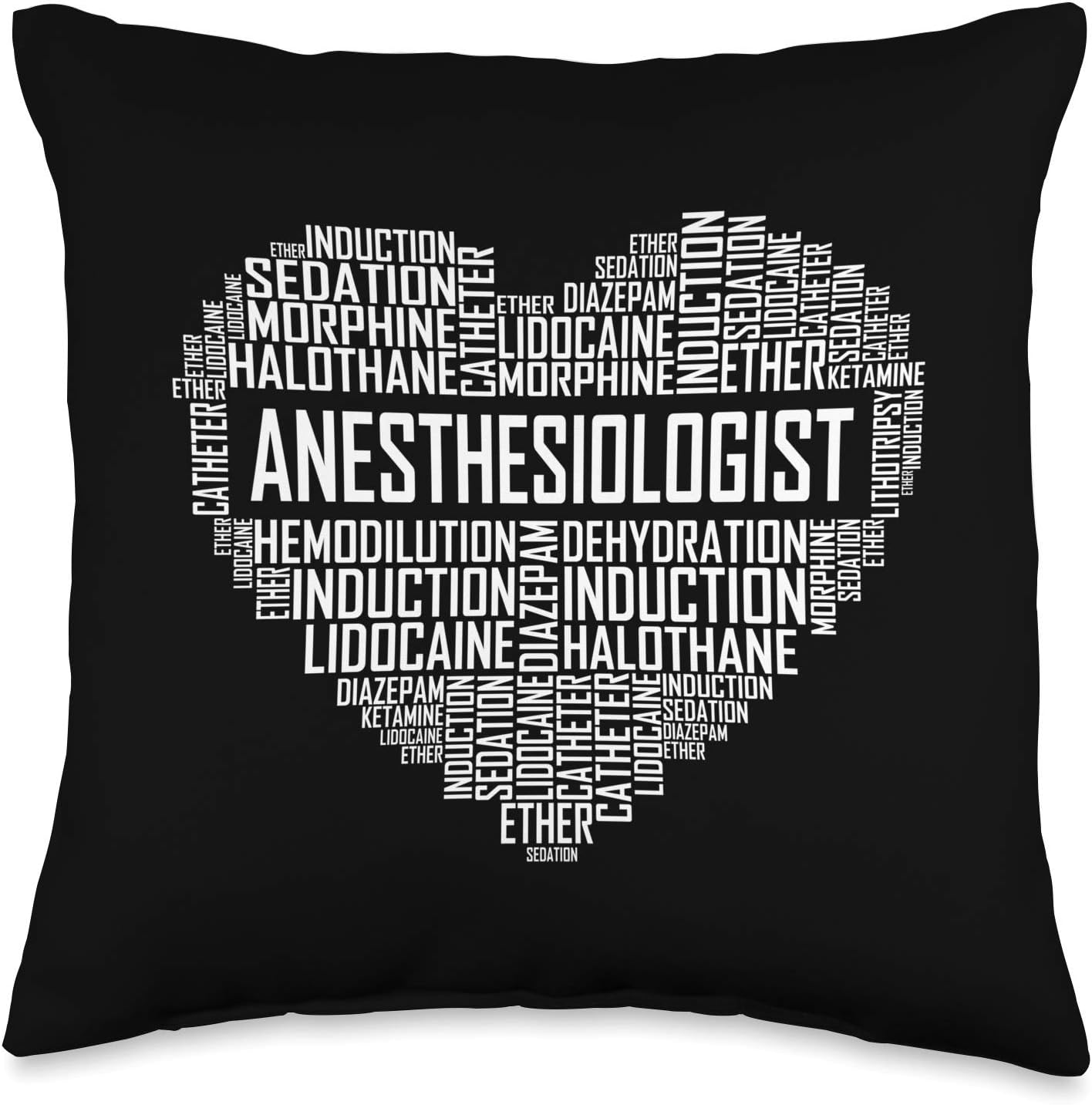 Amazon.com: Anesthesiologist Heart Gift Anesthesia Doctor Gifts Throw ...