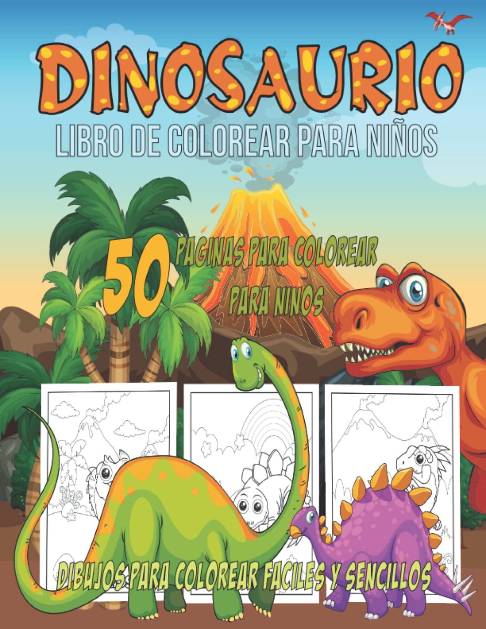 Buy Dinosaurio libro de colorear para niños: libro de colorear para ...