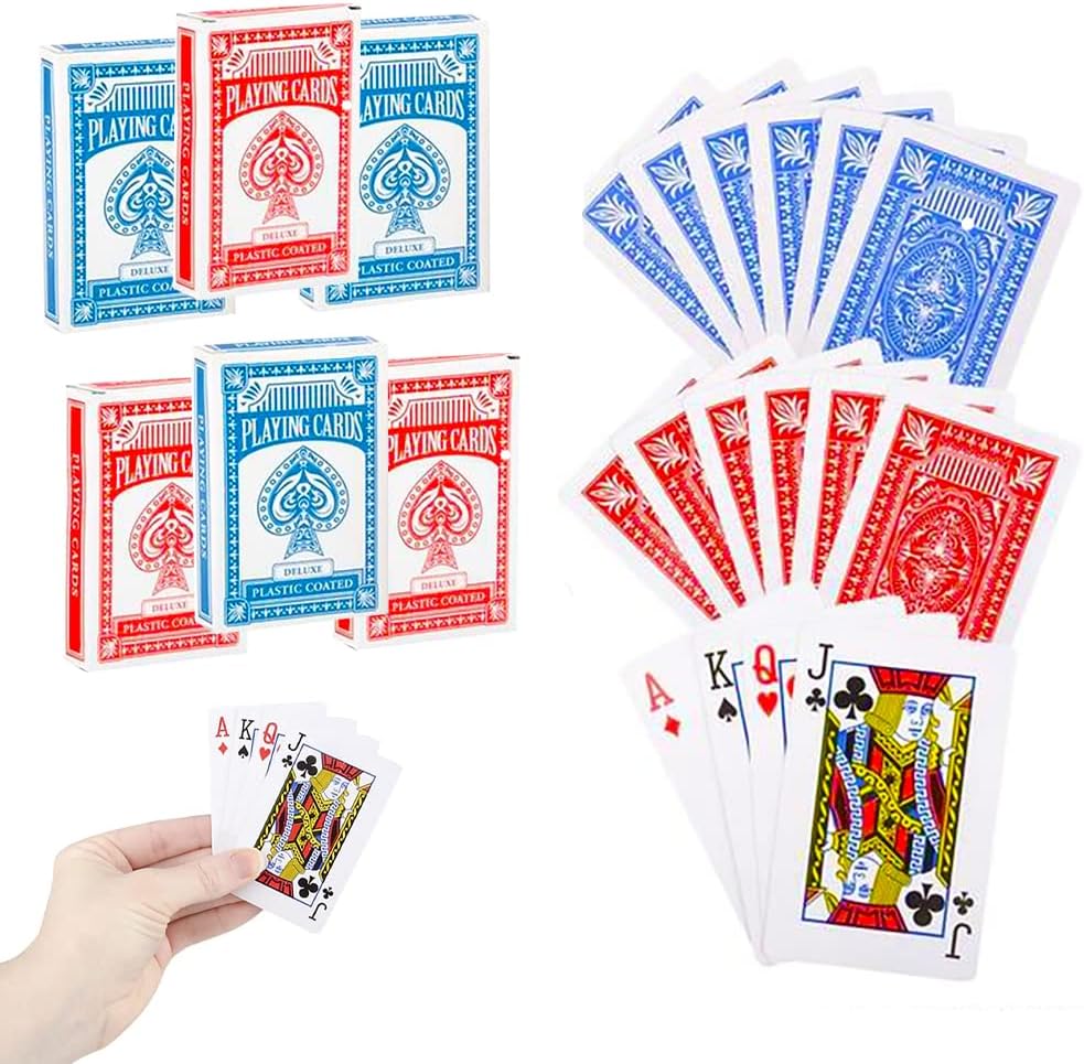 Amazon.com: The Dreidel Company Playing Cards Deck, 2.25 Inch x 3.5 ...